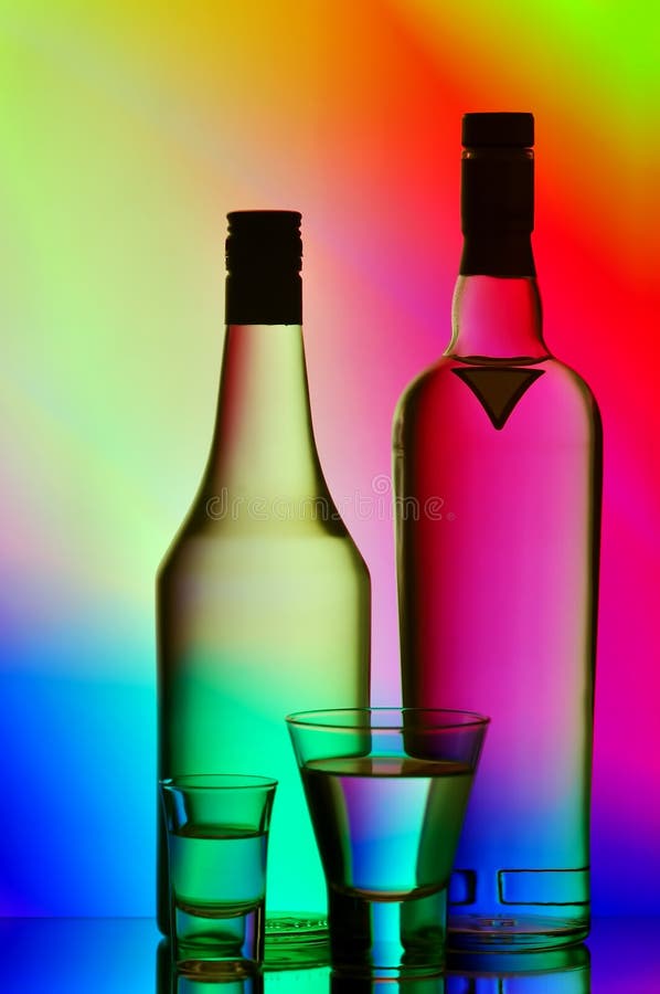 Colored Alcohol Bottles Wallpapers