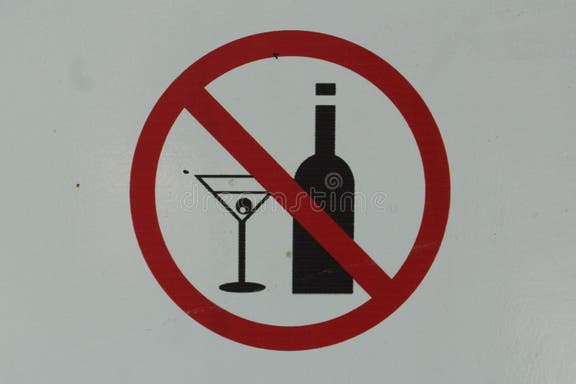 A Liquor Prohibited Day Use Sign Stock Image - Image of warning ...