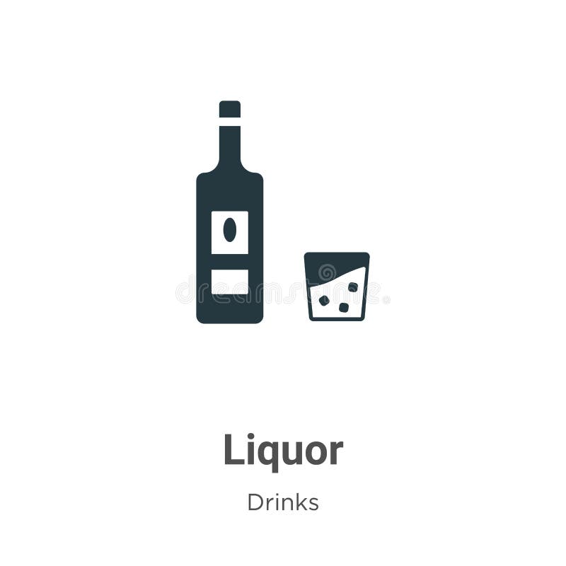 Liquor Icon in Filled, Thin Line, Outline and Stroke Style. Vector ...