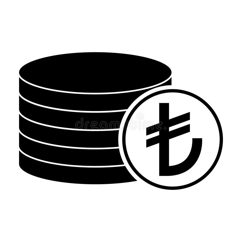 Lira Stack Coin, Flat Icon Money Design, Cash Sign Vector Illustration ...