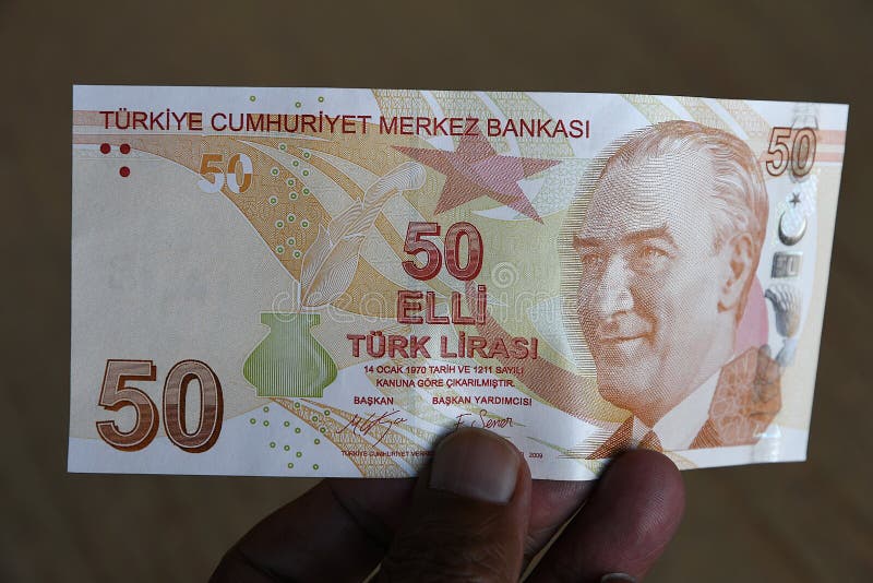 DEVISE DE CRISE DE LIRE TURQUE AU DANEMARK Photographie éditorial ...