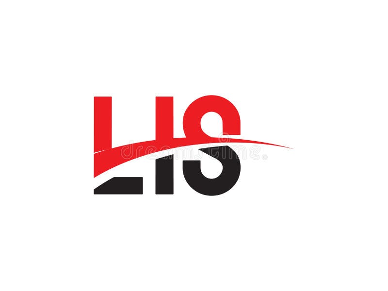 LIS Letter Initial Logo Design Stock Vector - Illustration of banner ...