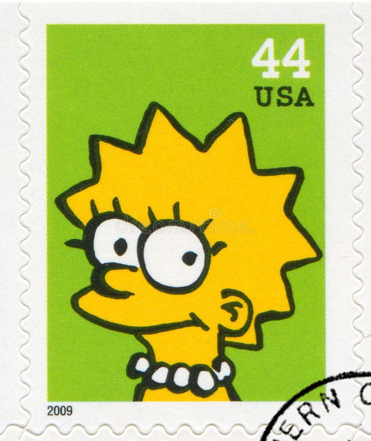 Lisa Marie Simpson imagen de archivo editorial. Imagen de estrella ...
