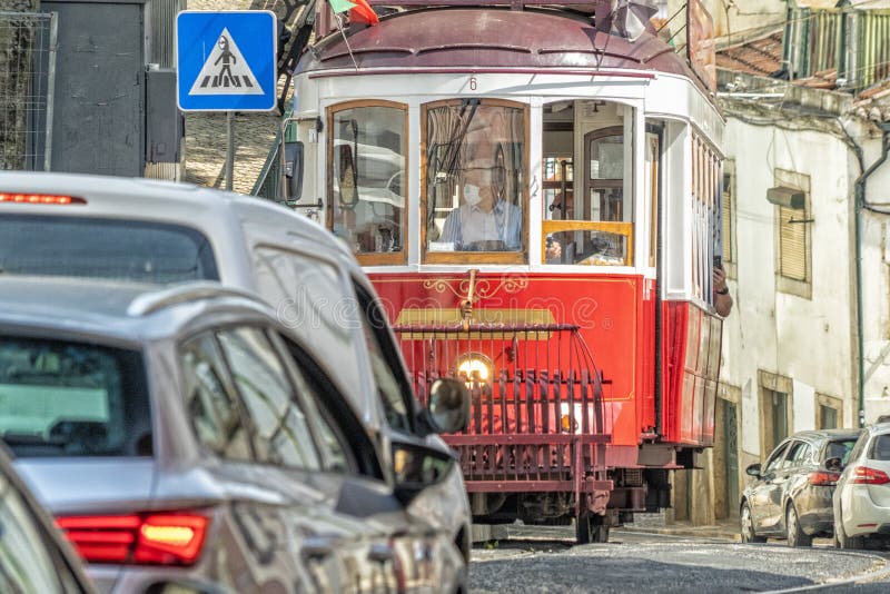 Lisbon Trolley editorial photography. Image of lisbon, street - 509687