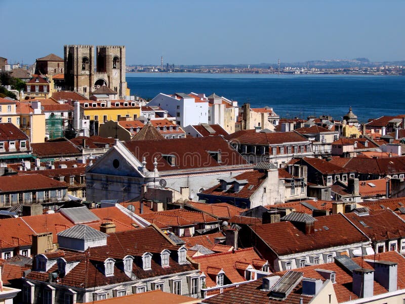 Lisbon landscape stock image. Image of lisbon, landscape - 3358663
