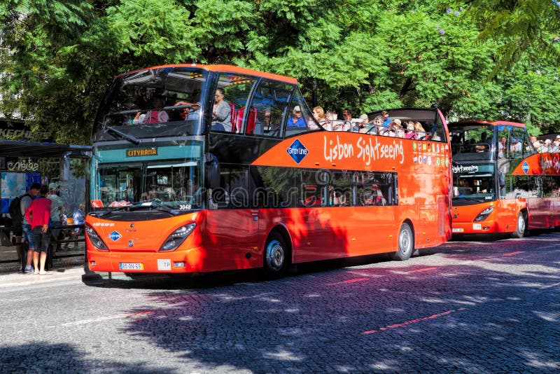 LISBON, PORTUGAL Bus Tour in Lisbon, Editorial Stock Image - Image of ...