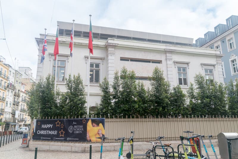 Building of British School editorial stock photo. Image of english ...