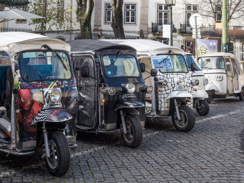 Lisbon - Portugal, Touristic Tuk Tuks in the S Editorial Photography ... Lisbon - Portugal, Touristic Tuk Tuks in the S Editorial Photography ...