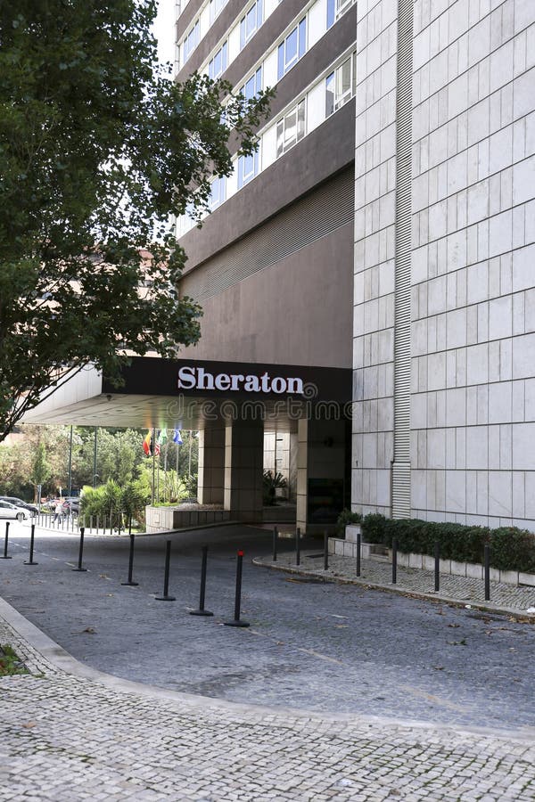 Facade of the Sheraton Hotel in Lisbon Editorial Photo - Image of ...