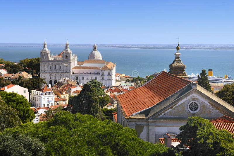 Lisbon View stock image. Image of monument, capital, balcony - 21746279