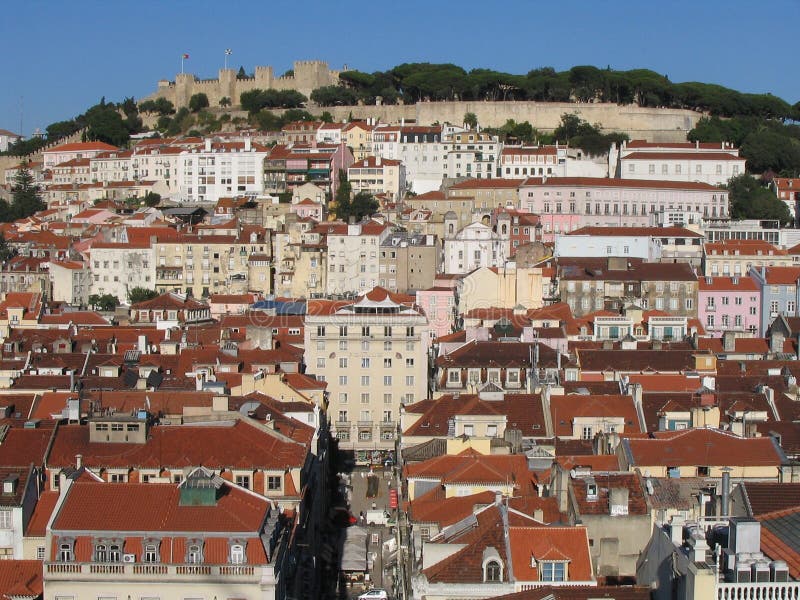 Lisbon view stock photo. Image of building, portugal, saint - 382312