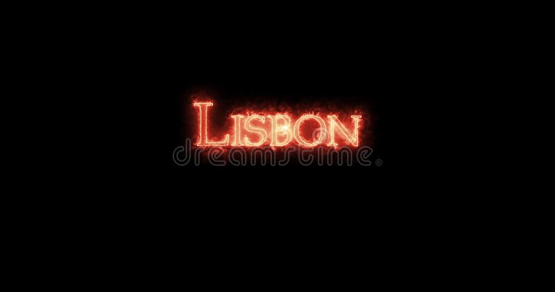 Lisbon Name on Transparent Background. Waving Flag Stock Video - Video ...