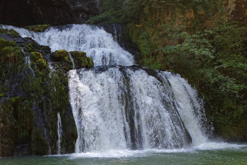 Lison River Source Waterfall Stock Photo - Image of waterfall ...