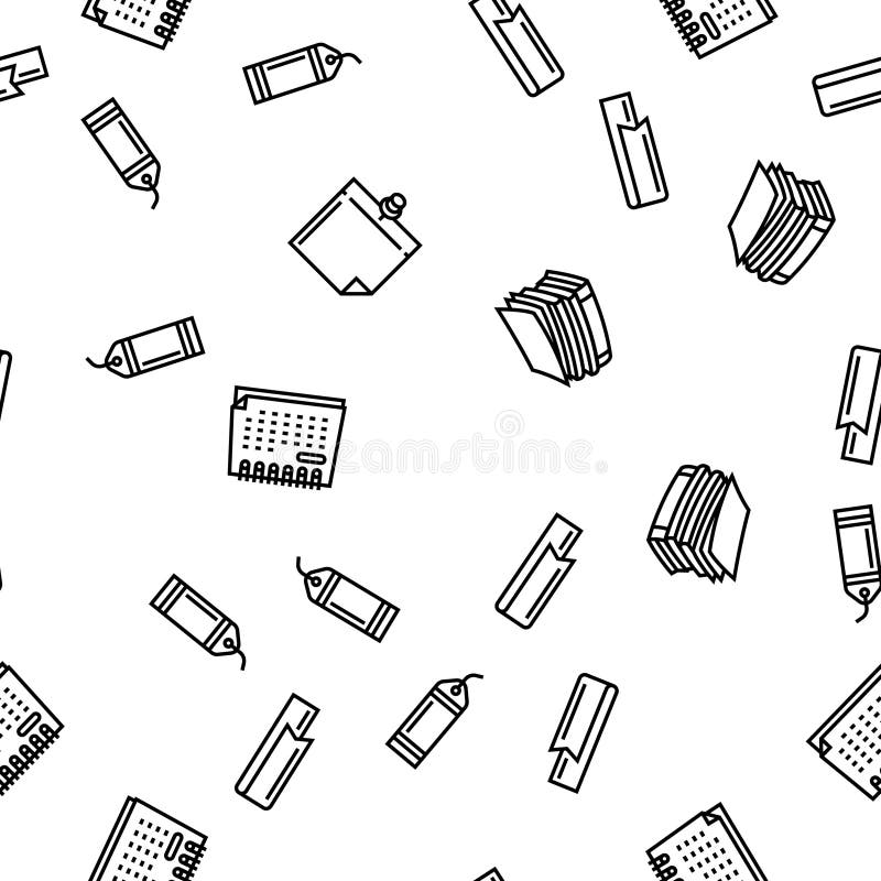 List Check Document Tick Seamless Pattern Vector Stock Illustration ...