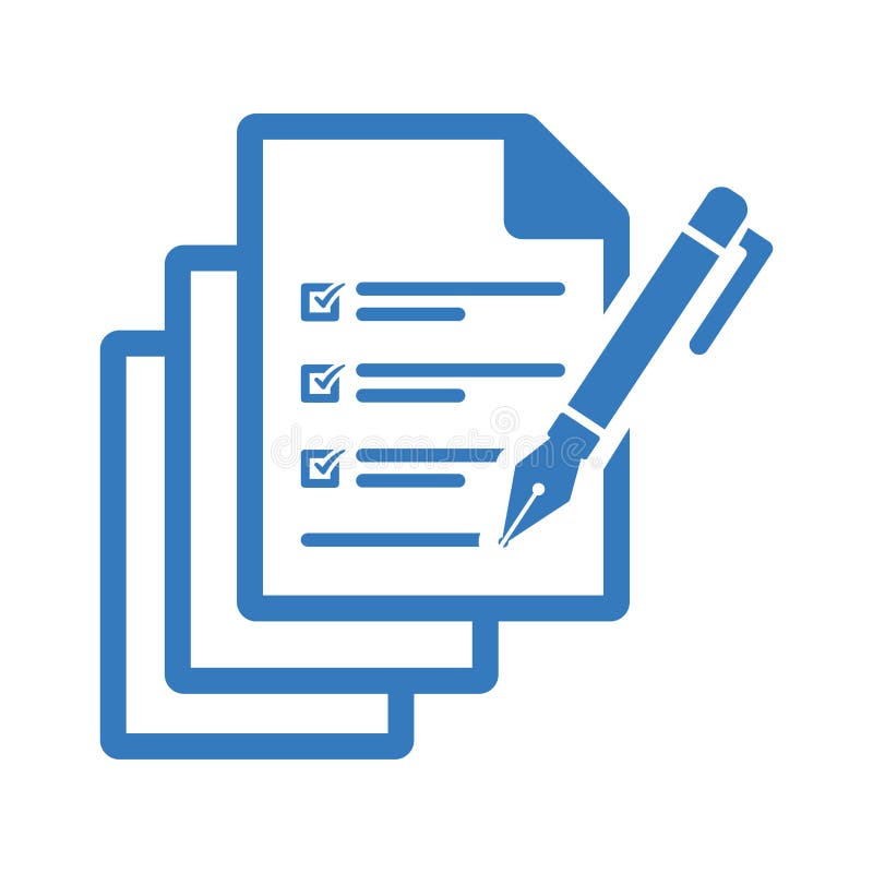 To Do List Icon, Blue Color Clipboard, Checklist Stock Illustration ...