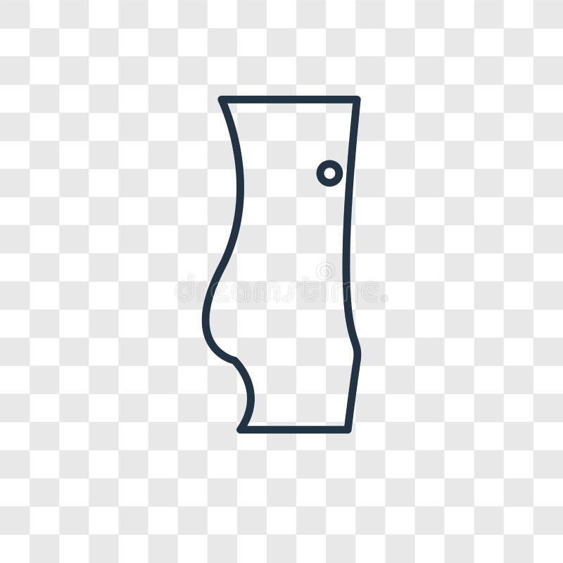 List Concept Vector Linear Icon Isolated on Transparent Background ...