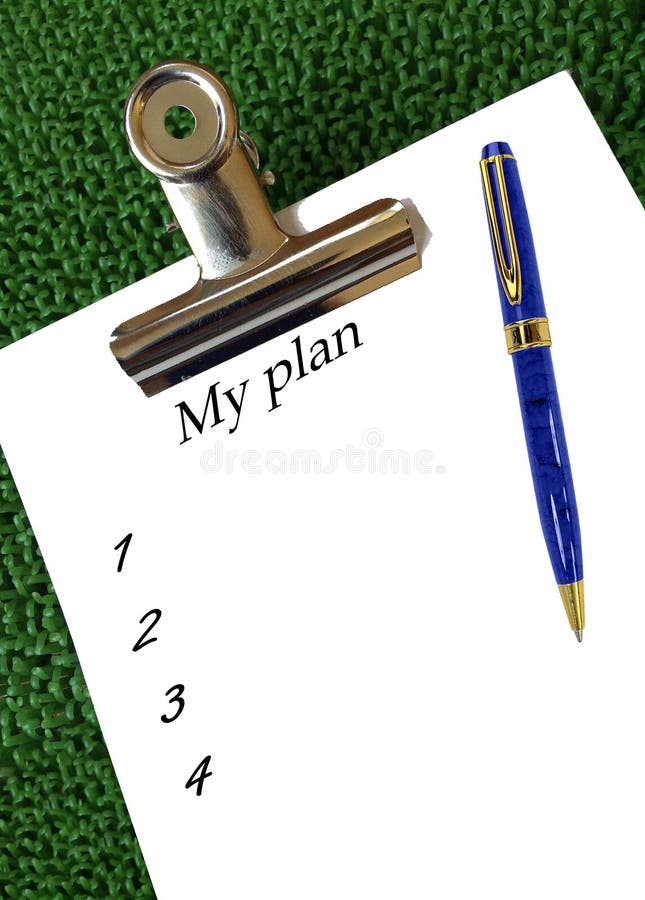 The List Concepts of Target and Objective Stock Photo - Image of plan ...