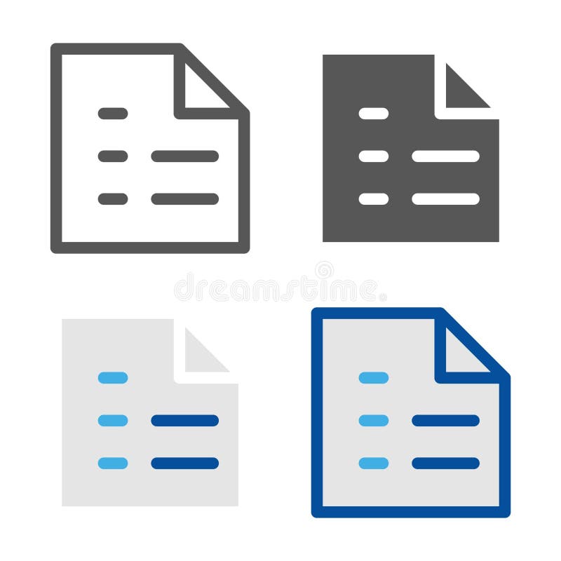 List Data Ordering. Order Forms Icon Stock Vector - Illustration of ...