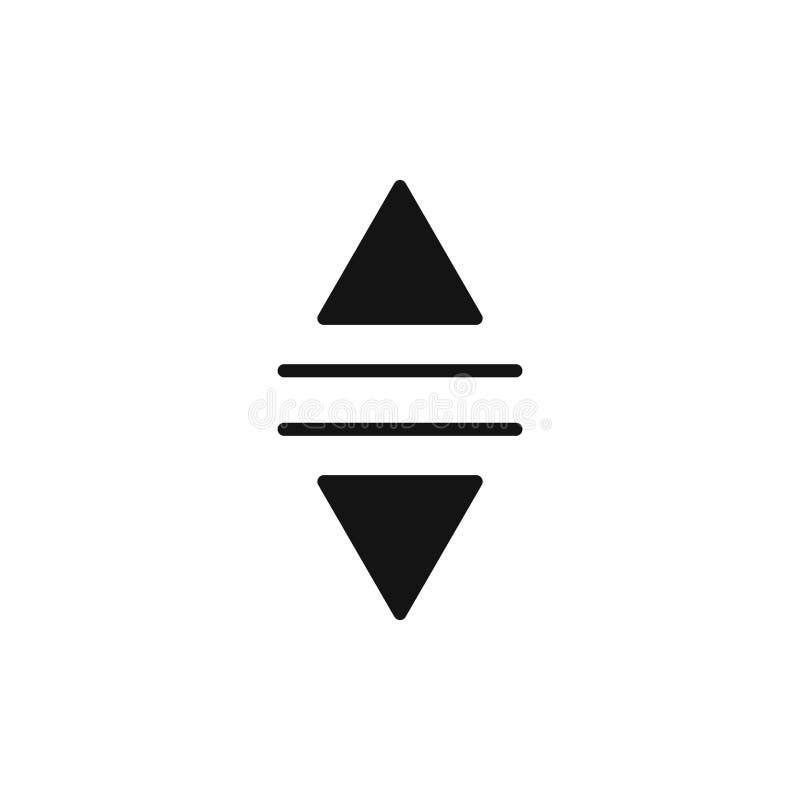 List Dropdown Icon Isolated on White Background Stock Illustration ...