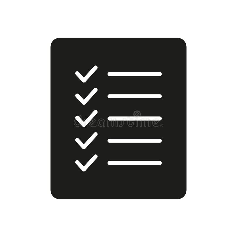 Checklist Solid Round Flat Multi Colored Icons Stock Vector ...