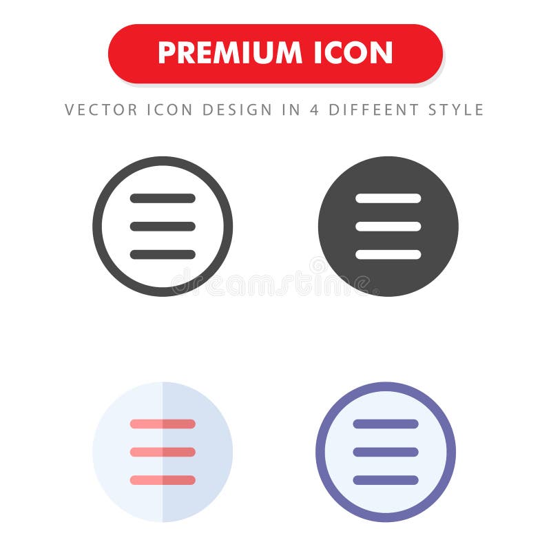 List Icon Pack Isolated on White Background. for Your Web Site Design ...
