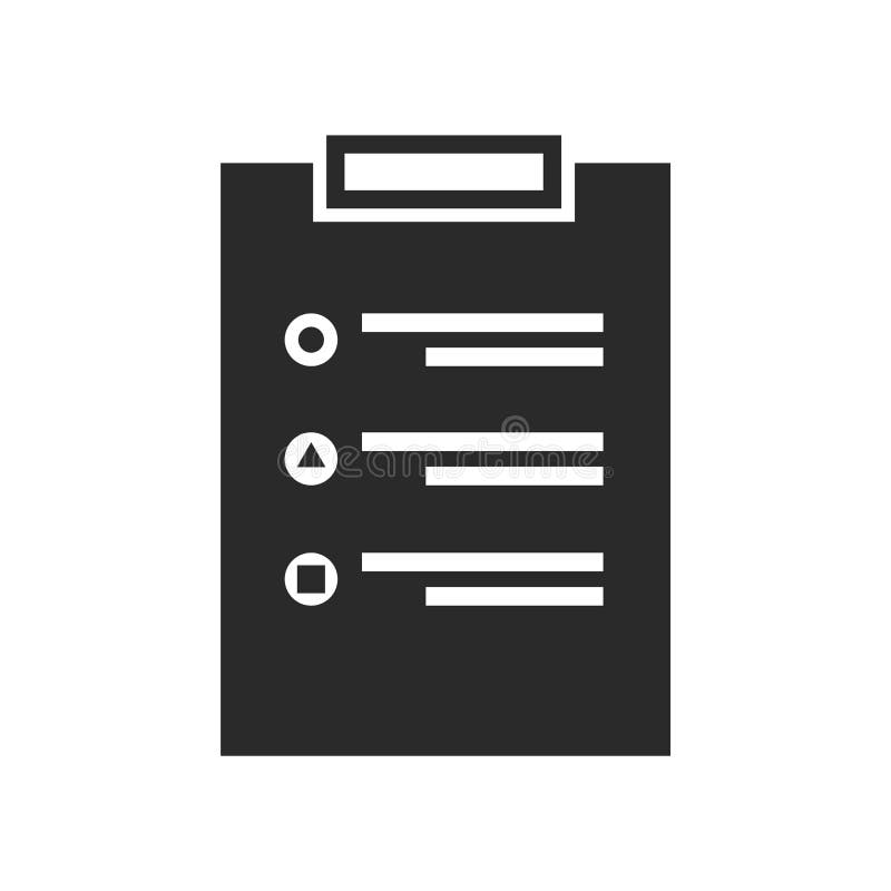 List Icon Vector Sign and Symbol Isolated on White Background, List ...