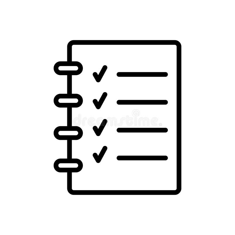 List Icon Vector Sign and Symbol Isolated on White Background, L Stock ...