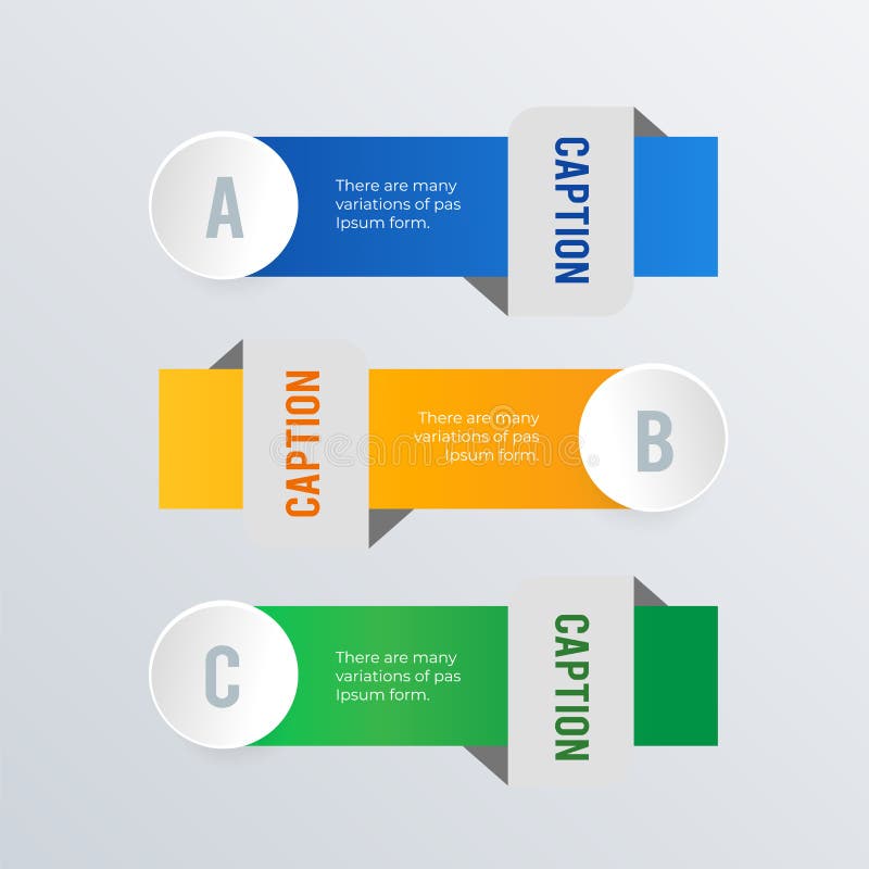 List Infographics Template Design. Business Concept Infograph with 3 ...