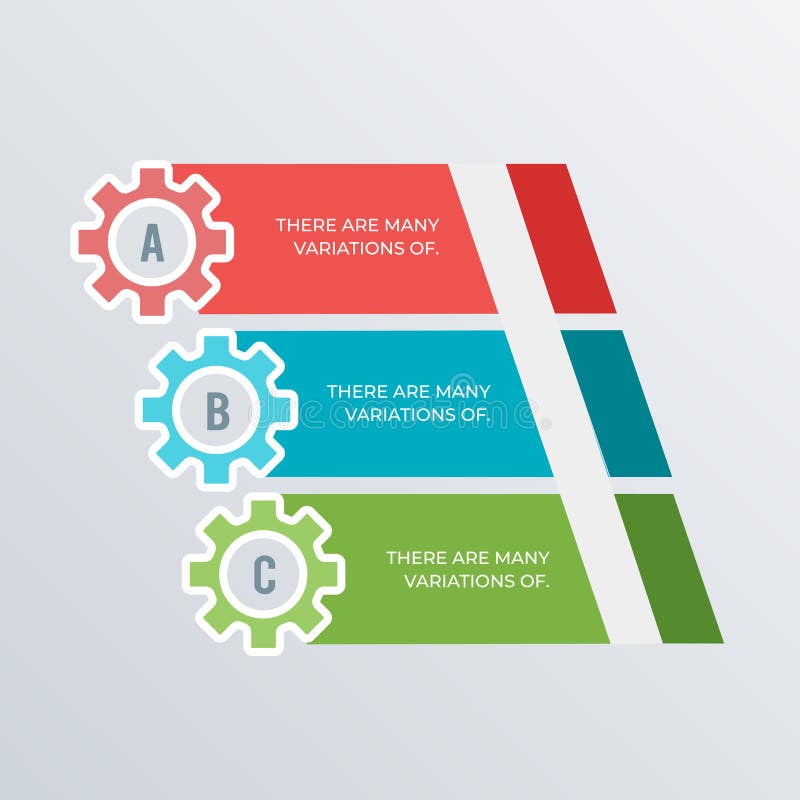 Three List Infographic Template Design. Business Concept Infograph with ...