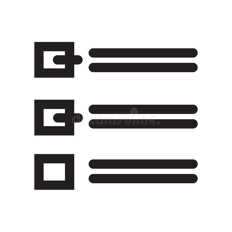 Dropdown List Symbol. Lines of Text with Arrow Symbol Stock Vector ...