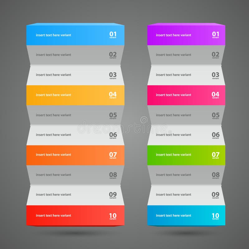 List of options stock vector. Illustration of infographic - 49864835