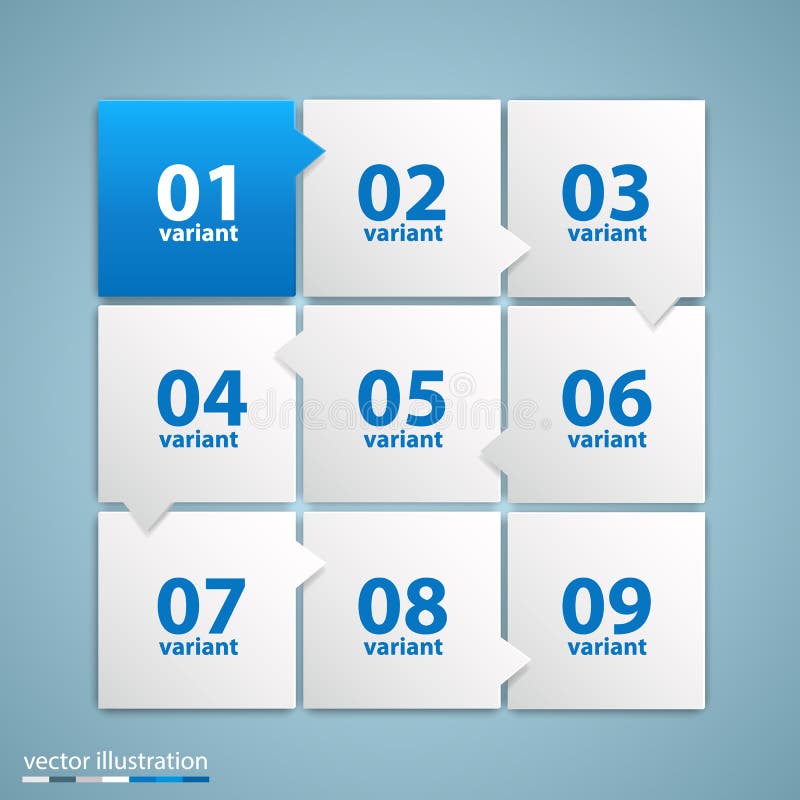 List of options art inf stock vector. Illustration of modern - 50513724