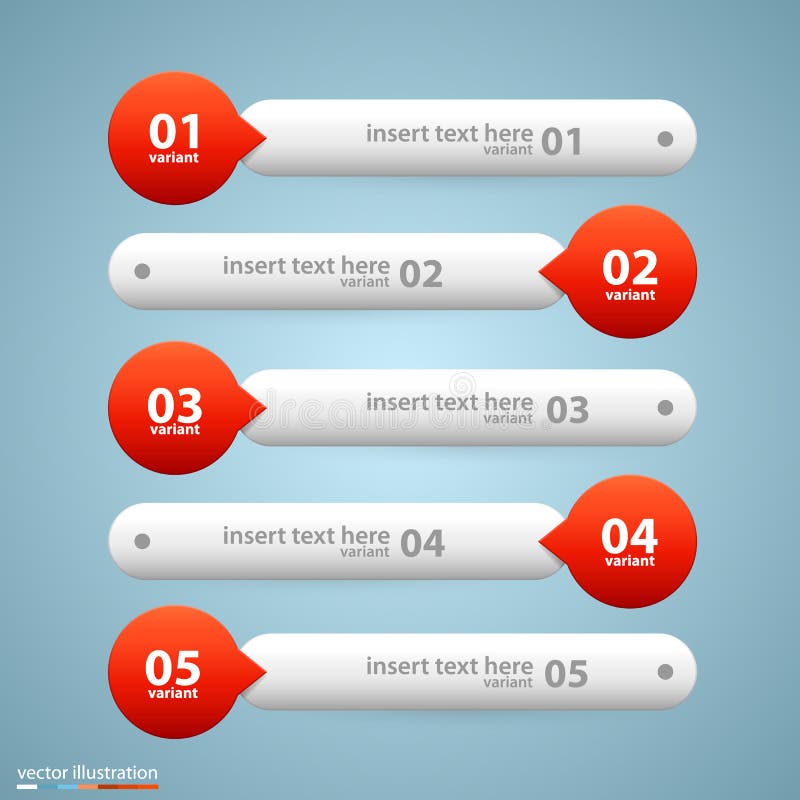 List of options stock vector. Illustration of label, banner - 49846444