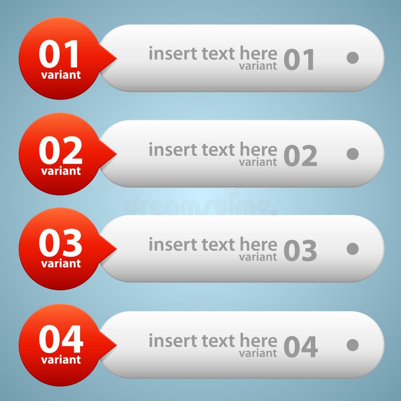 List of options stock vector. Illustration of modern - 49847691