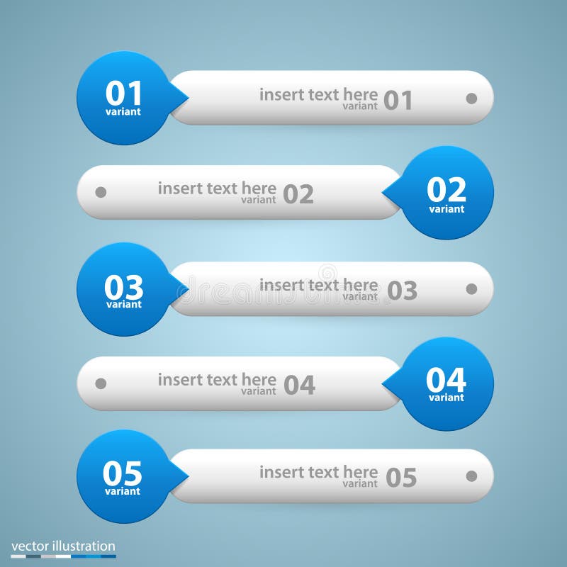 List of options stock vector. Illustration of infographic - 50513462