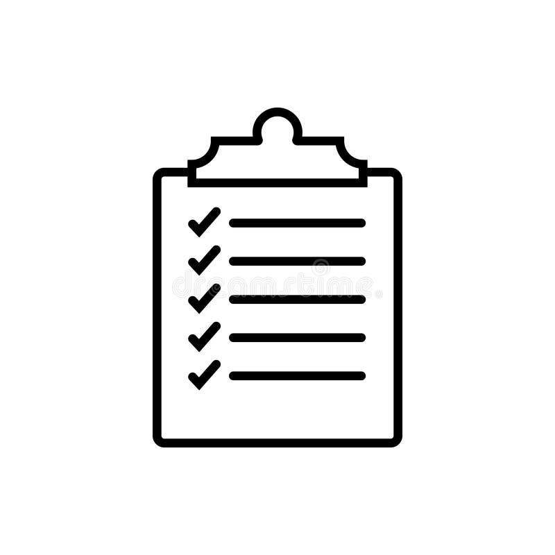 List paper icon vector stock vector. Illustration of quiz - 287560962