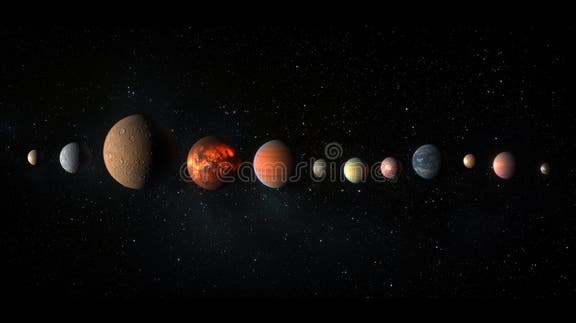 A List of Planets in the Solar System. Stock Photo - Image of generated ...