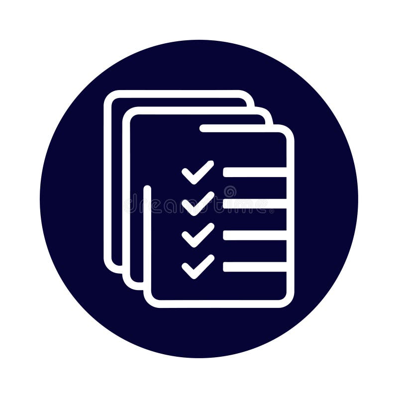 List, Report, Tick, Success, Correct, Note, Success List Icon Stock ...