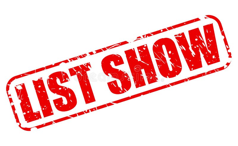 List show red stamp text stock illustration. Illustration of personal ...