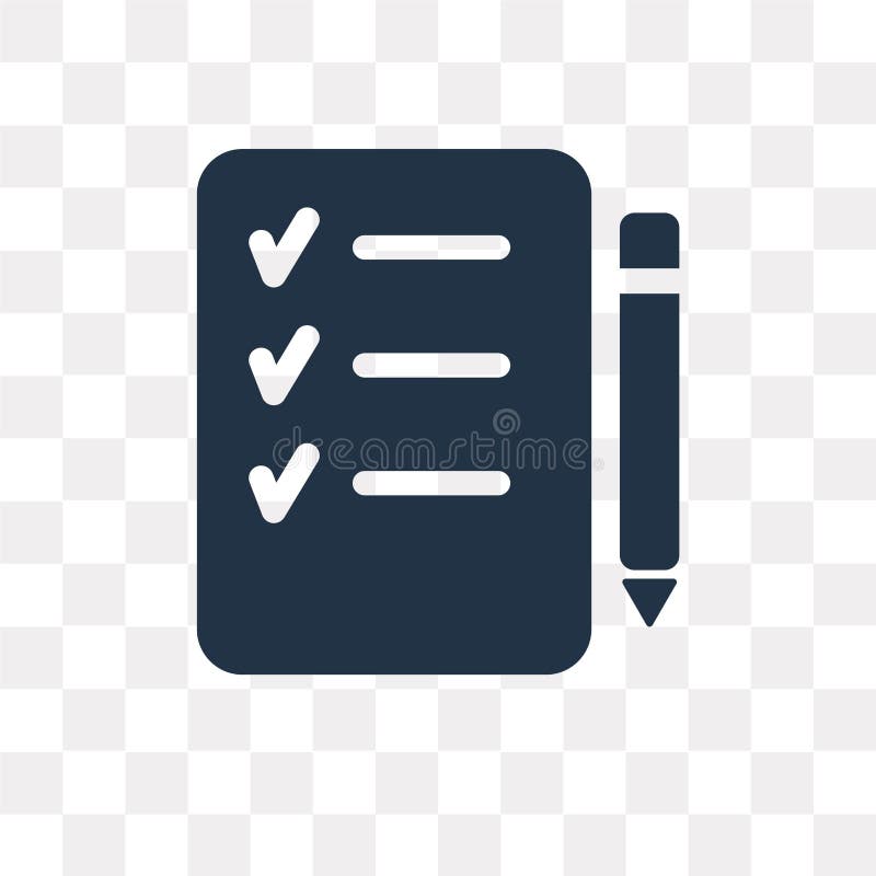 To Do List Vector Icon Isolated on Transparent Background, Linear To Do ...