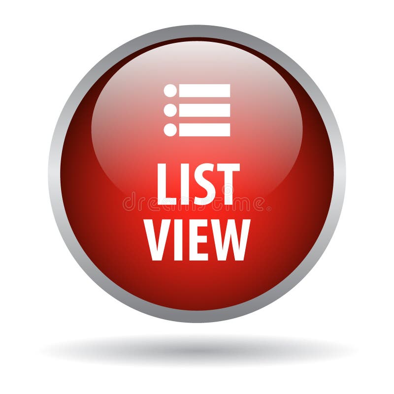 List view web button stock illustration. Illustration of choice - 119496741