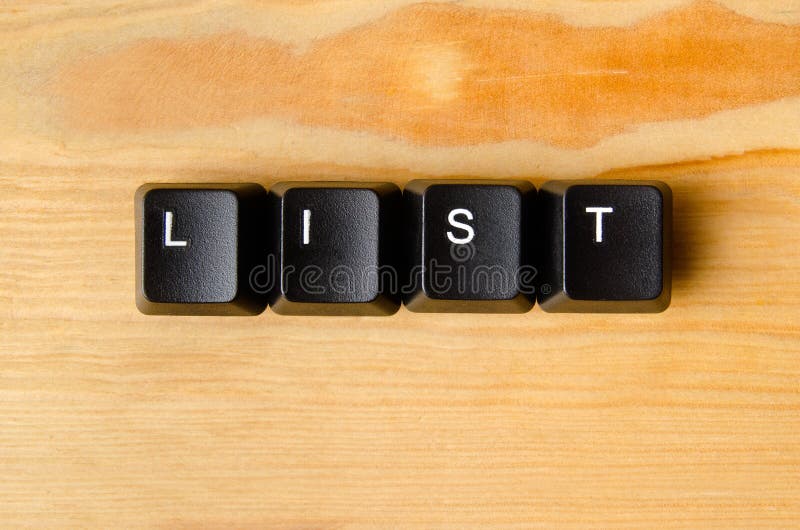 List word stock photo. Image of keyword, text, word, keypad - 98418674