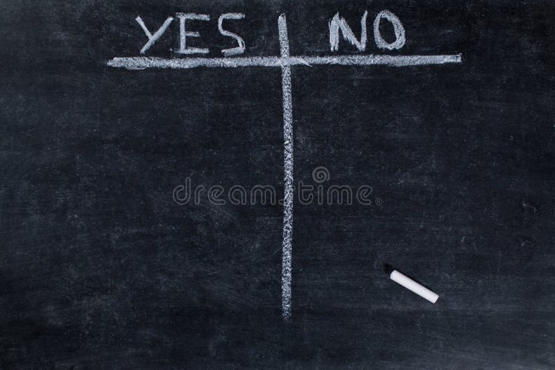 List of yes or no stock image. Image of vote, light, plan - 61152893
