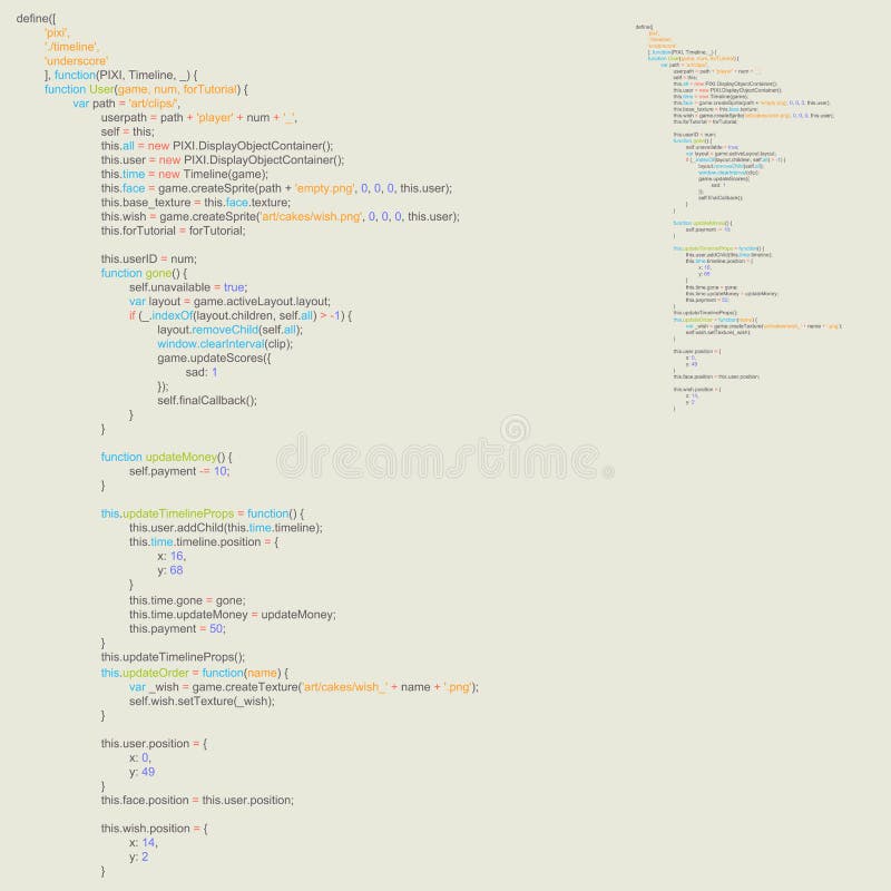 Liste Des Codes De Programme, Fond De Programmation Abstrait Vecteur ...