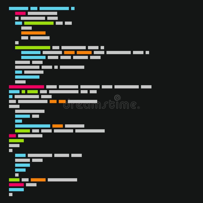Liste Des Codes De Programme, Fond De Programmation Abstrait Vecteur ...