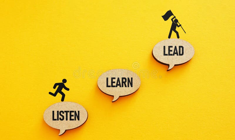Listen Learn Lead Shown Using Text Stock Photos - Free & Royalty-Free ...