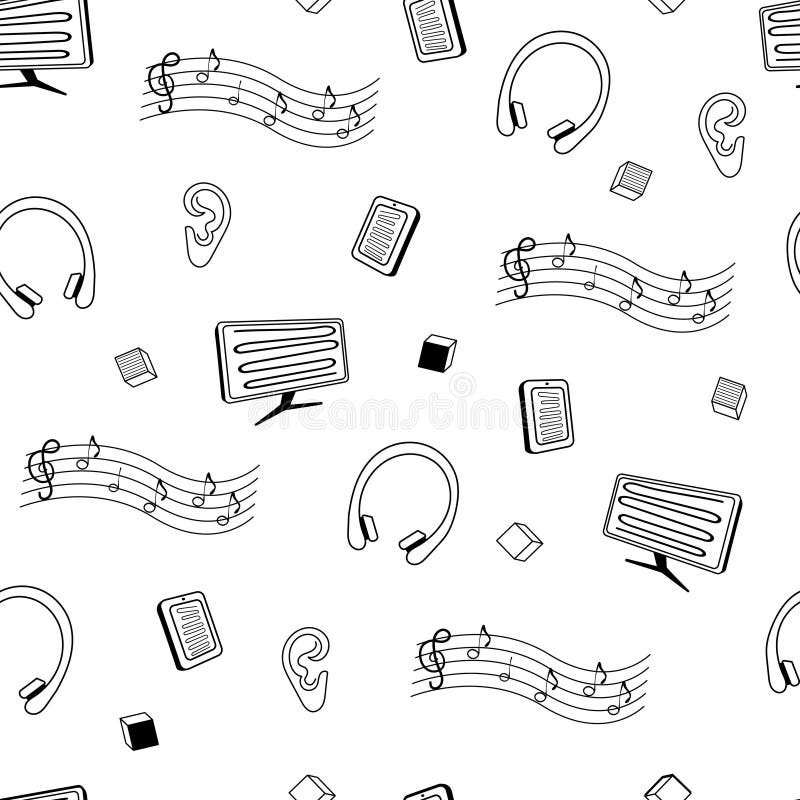 Seamless zen-doodle stock vector. Illustration of monochrome - 53879379