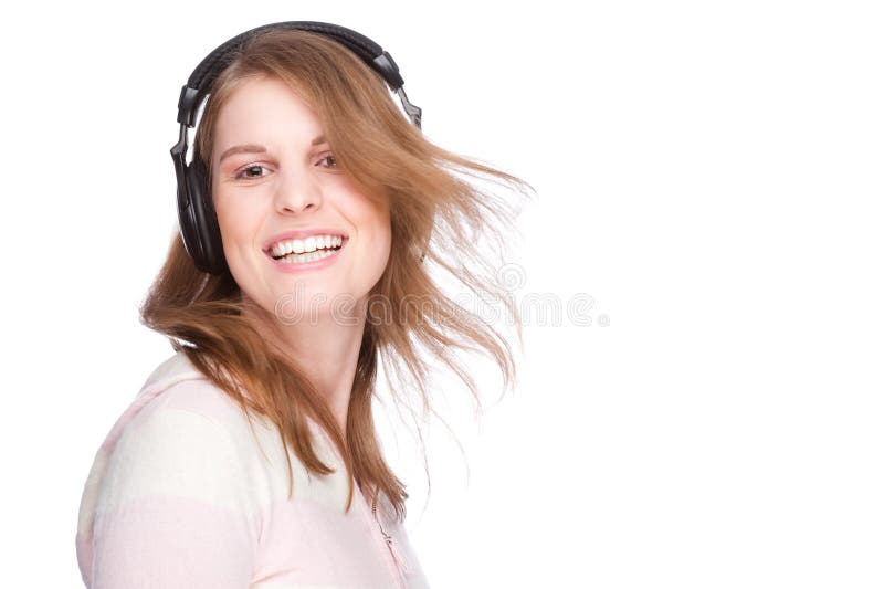 Listen to the music stock photo. Image of hand, happiness - 13231560