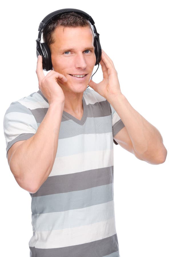Listen to the music stock photo. Image of expression - 17679410