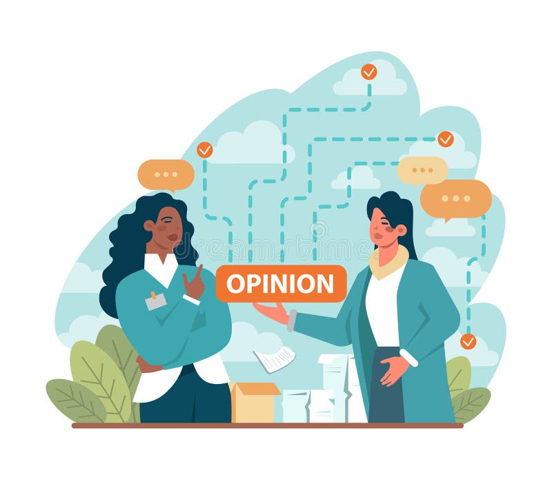 Listen To Other Opinion. People Feedback To Improve Work Quality Stock ...